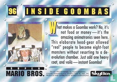 Inside Goombas 96 1993 Super Mario Bros Lastdodo