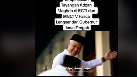 Heboh Wajah Ganjar Muncul Di Tayangan Azan Mui Sebut Tak Perlu Dibuat