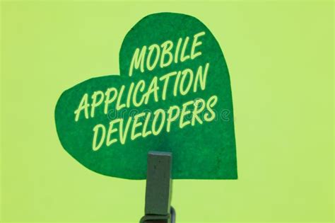 Conceptual Hand Writing Showing Mobile Application Developers Business Photo Showcasing Create