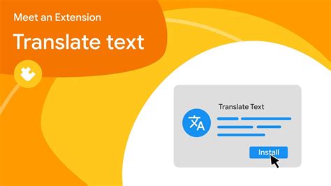 Meet An Extension Translate Text