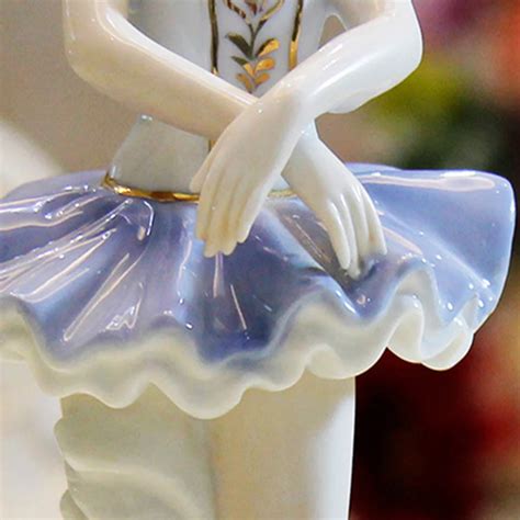 1 шт Керамические ремесла Статуэтка Танцующая девочка скульптура