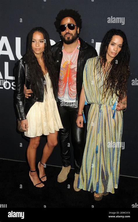 Zoe Kravitz Lenny Kravitz Lisa Bonet Saint Laurent At The Palladium