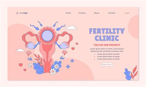 Premium Vector Fertility Clinic Template Design