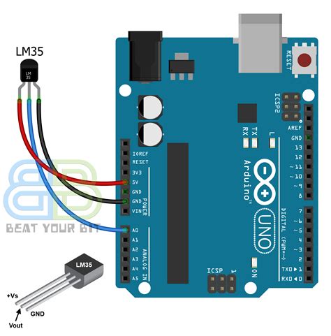 Lm Temperature Sensor Arduino Tutorial Examples Off