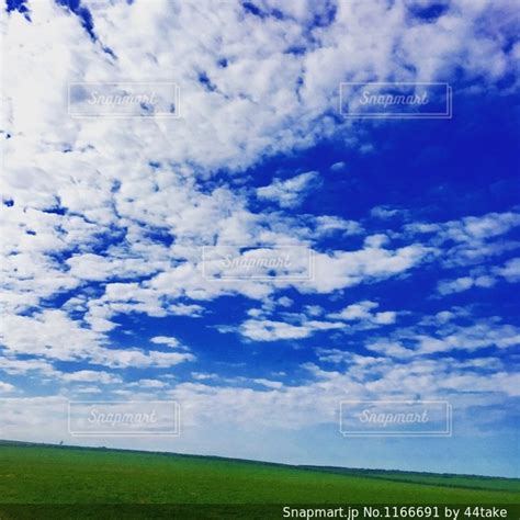 青い空と緑の大地の写真・画像素材 1166691 Snapmart（スナップマート）