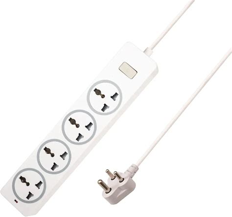 Embox 10a Extension Board With 3 Meter Cable With Master Switch Multi