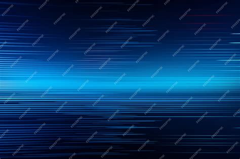 Premium Ai Image Blue Light Horizontal Lines Overlay