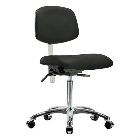 Vinyl Armless Cleanroom Task Chair 358U35 BR NCR VMBCH CR T1 A0 NF