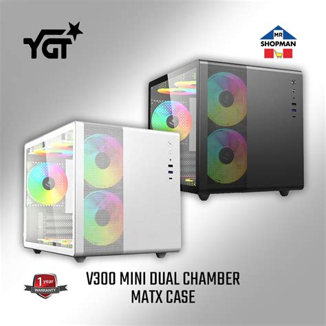 Ygt V300 Mini Matx Gaming Case Shopee Philippines