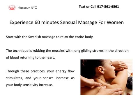Ppt Safe Confidential Sensual Massages For Women In New York City