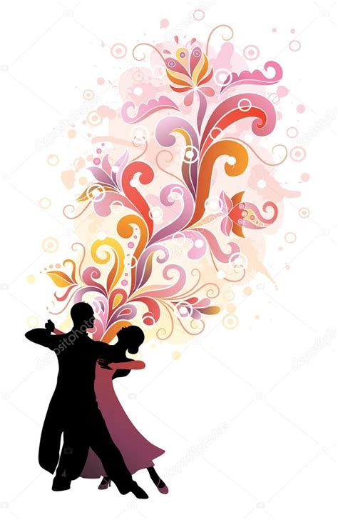 Couple Dancing Ballroom Dance — Stock Vector © Oksanello 18779527