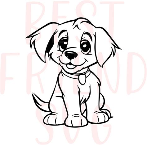 Cute Dog Svg Cute Puppy Svg Png Eps Dxf Silhouette Cute Dog