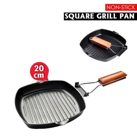 Jual Square Grill Pan Teflon Wajan Bbq Bakaran Sate Serbaguna