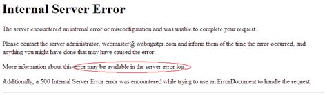 Oam Webgate Installation Errorinternal Server Error