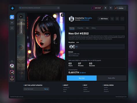 Stardust UI UX NFT Marketplace