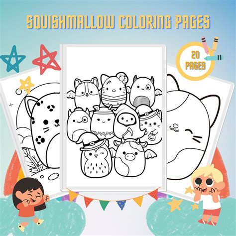 Squishmallow Kleurplaat Pdf Afdrukbare Afbeeldingen Voor Kinderen