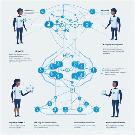 Infographic of AI Agents Communication | Stable Diffusion Online