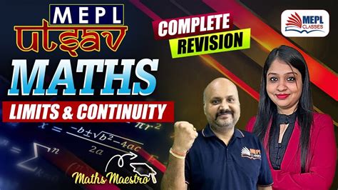 Mepl Utsav Maths Limits And Continuity Complete Revision🔥 Mepl Classes Youtube