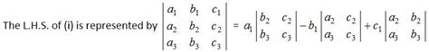 Determinant Of A Matrix CBSE Library