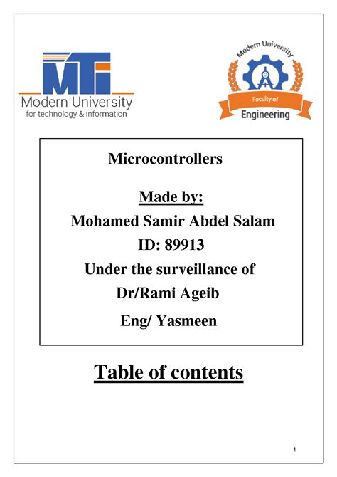 Solution Microcontroller Report Studypool