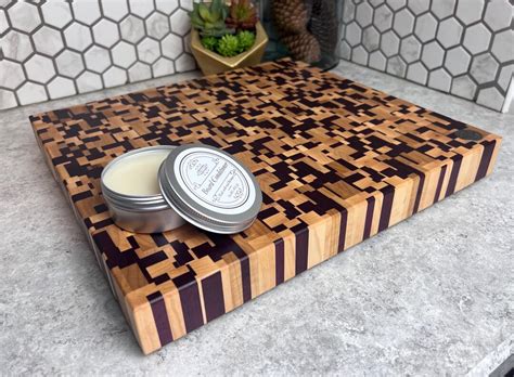 Chaos Pattern End Grain Cutting Board Etsy