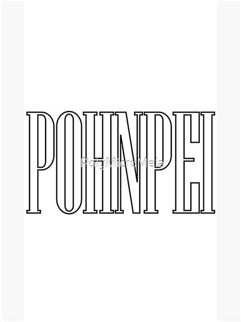 Pohnpei Poster For Sale By Polymicromela Redbubble