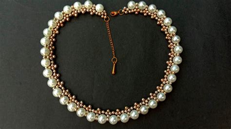 How To Makeeasy Pearl Necklace Bridal Necklace Useful And Easy