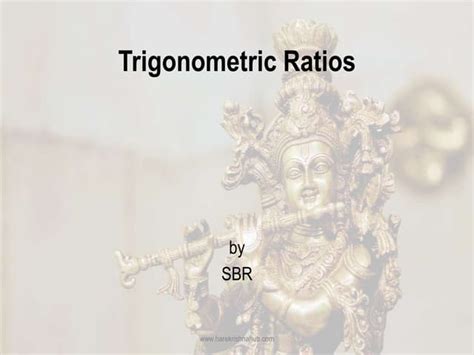 Trigonometric Ratios Of Special Angles Pptx