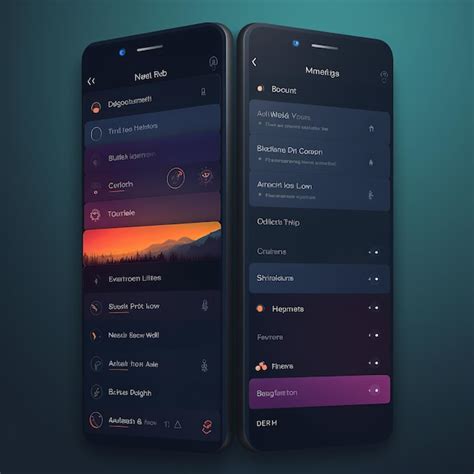 Premium Photo Illustration Of Beautiful Todo List App Ui Ux 2d Dark