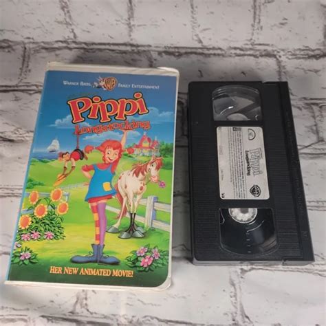 Pippi Longstocking Animated Movie Vhs Tape 1997 Ab Svensk Nelvana