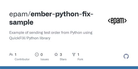 Github Epamember Python Fix Sample Example Of Sending Test Order