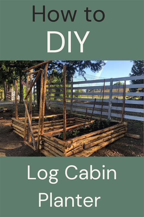 Log Cabin Raised Planter Bed Raised Planter Beds Raised Garden Beds Diy Cedar Raised Garden Beds