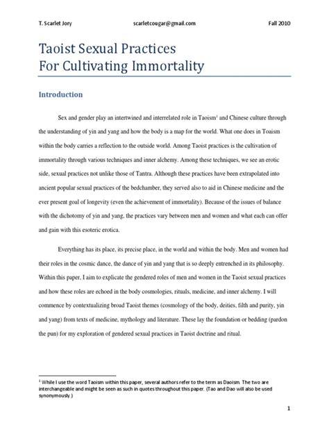Taoist Sexual Practices For Cultivating Immortality Pdf Neidan Tao