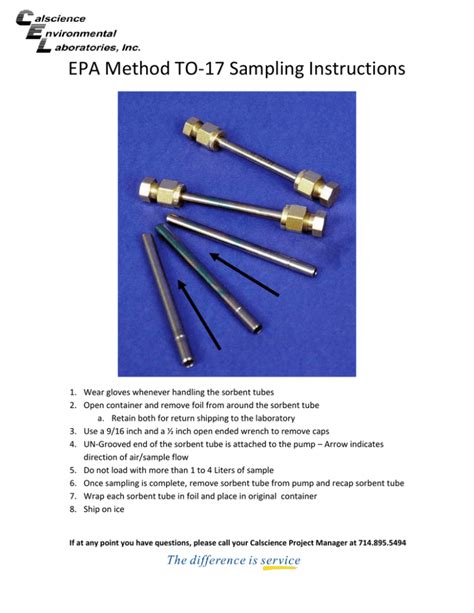 Epa Method To 17 Sampling Instructions