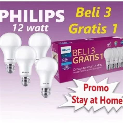 Jual PROMO PAKET ISI 4PCS Lampu Philips Led 12 Watt Promo Multipack