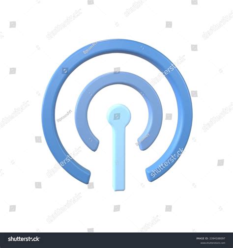 Celluar Symbol 3d Model Render Image Stock Illustration 2394188097