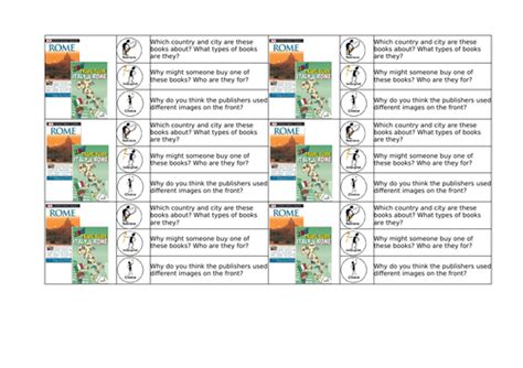 Travel Guide Comparison Ric Guided Reading Teaching Resources