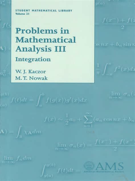 Problems In Mathematical Analysis Iii Pdfdrive Pdf