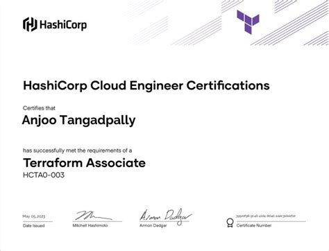 Anju Tangadpally On Linkedin Devops Terraform Terraformcertified