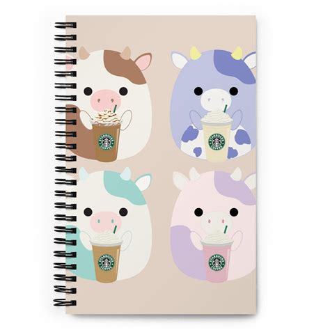 Squishmallow Starbucks Spiral Notebook Etsy