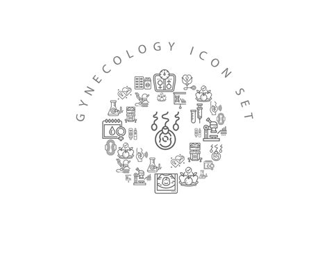 Gynecology Elements Icon Set Design On White Background 10728316 Vector