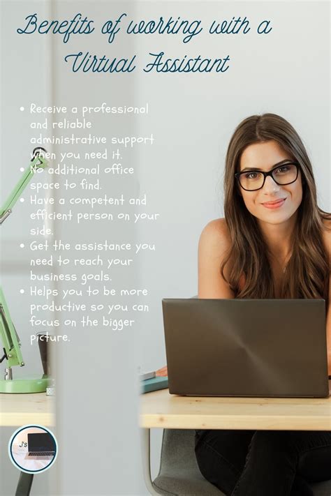 Benefits Of Working With A Virtual Asssistant Virtual Assistant Assistant Administrative Support