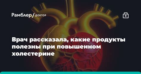 Врач рассказала какие продукты полезны при повышенном холестерине