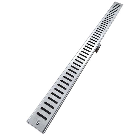 Ralo Linear Abre Fecha X Inox Coletor Cinza Sifonado Banheiro Madeiramadeira