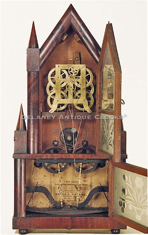 Birge And Fuller Steeple On Steeple Clock Wagon Spring Power Shelf