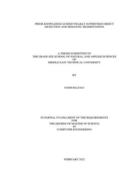 Metu Thesis Fatihbaltaci Pdf Image Segmentation Applied Mathematics