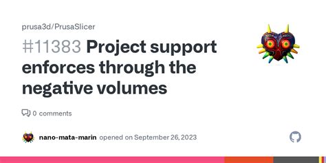 Project Support Enforces Through The Negative Volumes · Issue 11383 · Prusa3dprusaslicer · Github