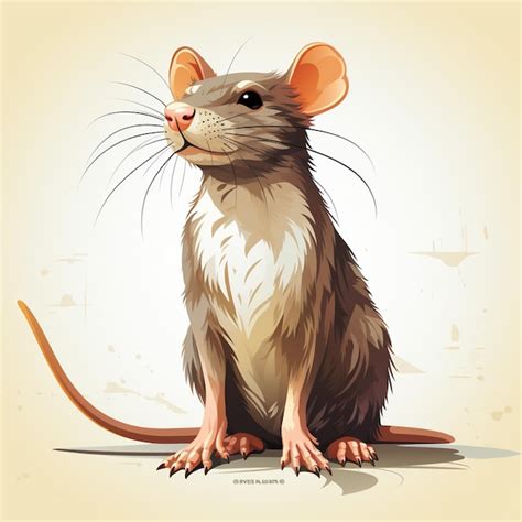 Premium Vector Vector Mouse Rat Animal Cute Illustration Cartoon