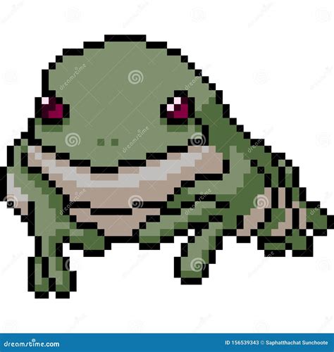 Vector Pixel Art Toad Stock Vector Illustration Of Face 156539343