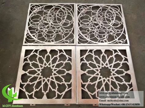 Cnc Aluminum Panels Laser Cut Metal Screen For Fence Privacy Screen